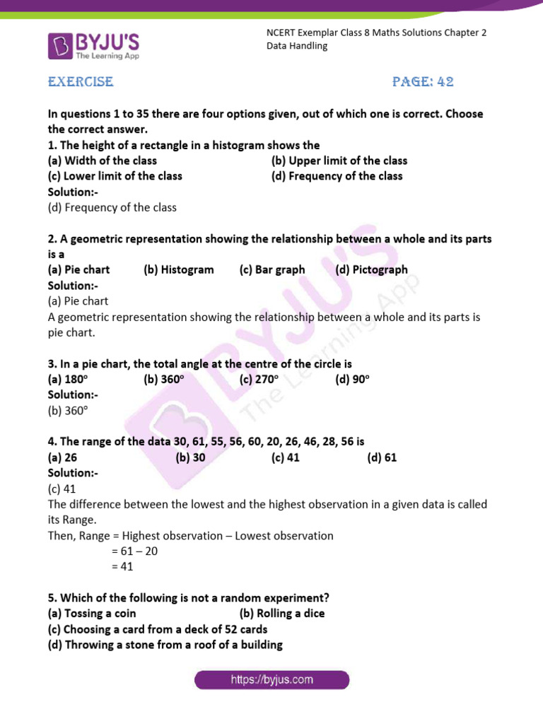 Ncert Exemplar Jan2021 Solutions Class 8 Maths Chapter 2 | PDF ...