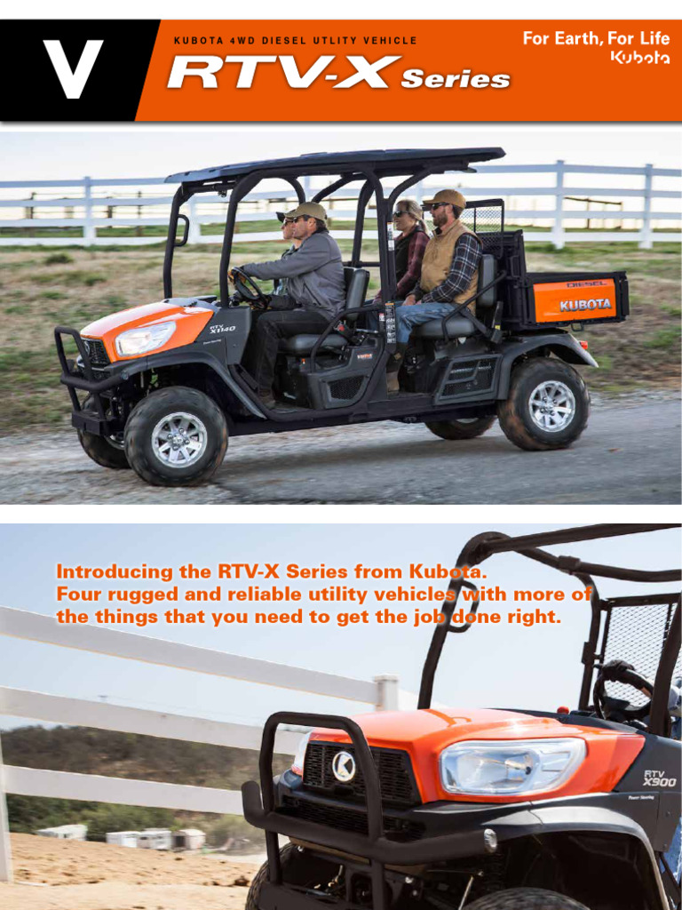 RTV X Series | PDF | Horsepower | Air Conditioning