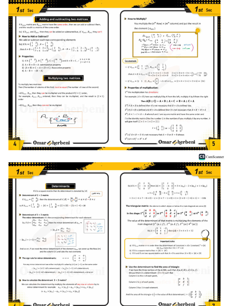 2240 - 1 Sec Session Matrices | PDF | Applied Mathematics | Algebra
