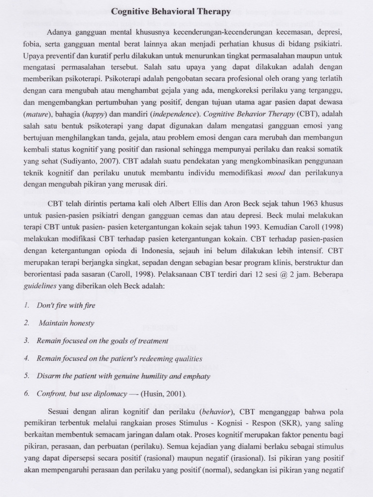 CBT Oleh Bu Evi | PDF