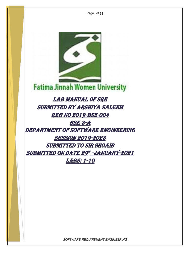 Software Requirement Engineering Lab Manual | PDF | Automated Teller ...