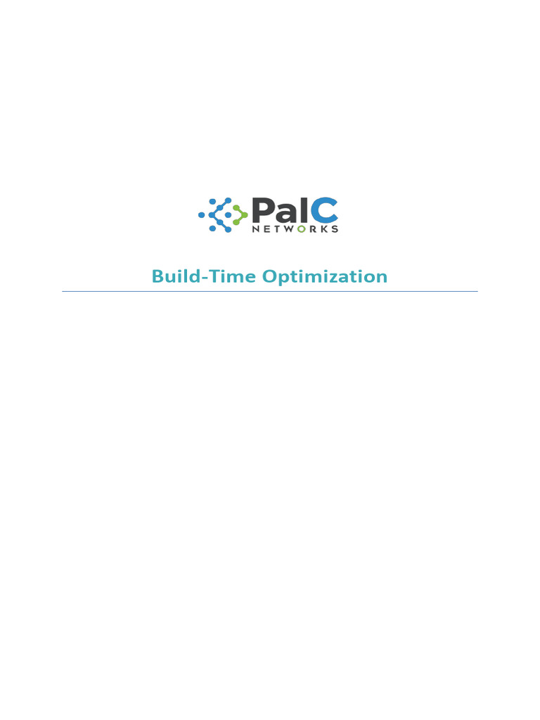 Case Study Build Time Optimization 3 | PDF | Source Code | Programming