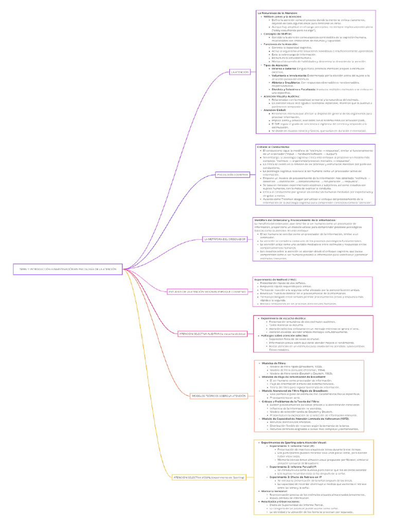 Mapa Mental - Tema 1 | PDF