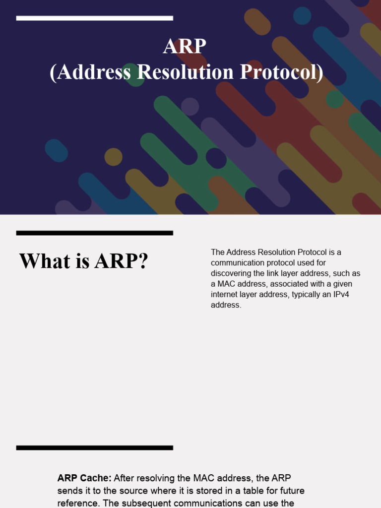 ARP (Address Resolution Protocol) | PDF | Ip Address | Internet ...