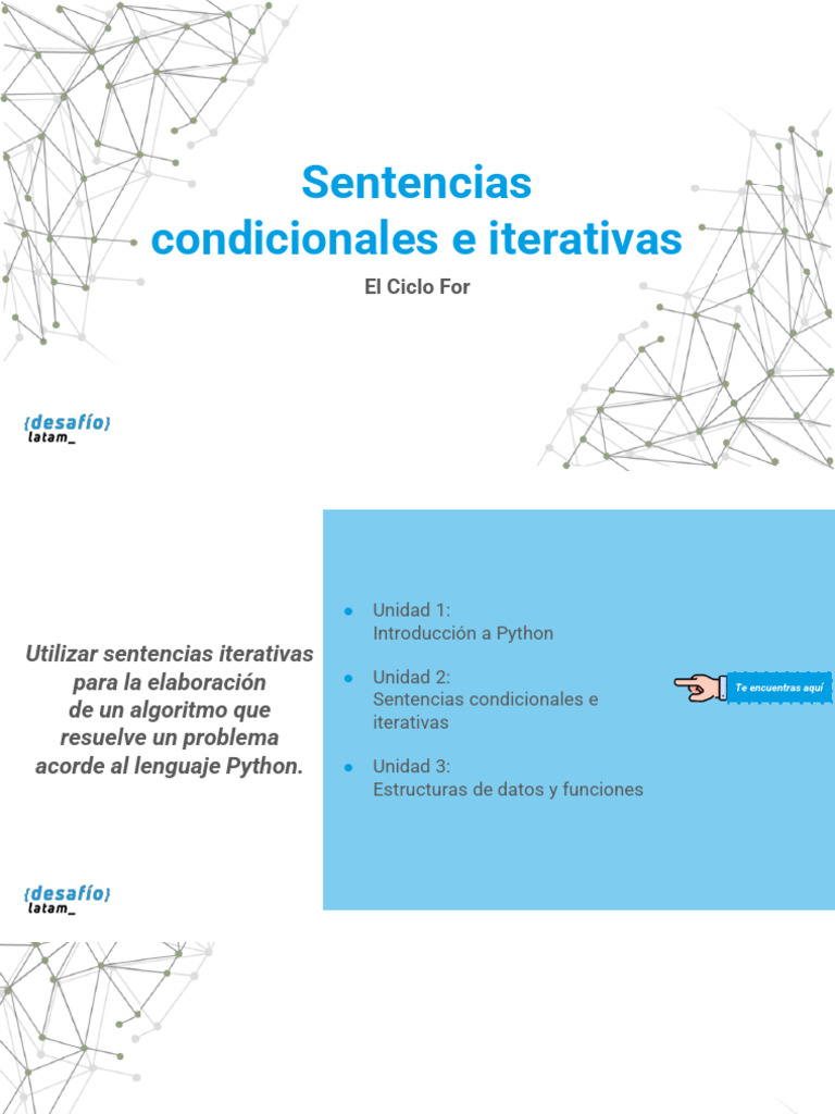 Presentación - El Ciclo For | PDF | Python (lenguaje de programación ...