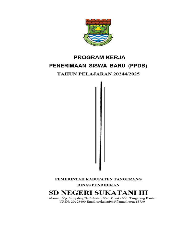 Program Kerja PPDB 2024-2025 TTD Sudah Ada | PDF
