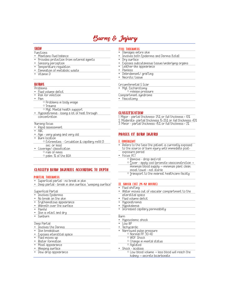 BURNS Enrichment 2024 | PDF | Burn | Skin