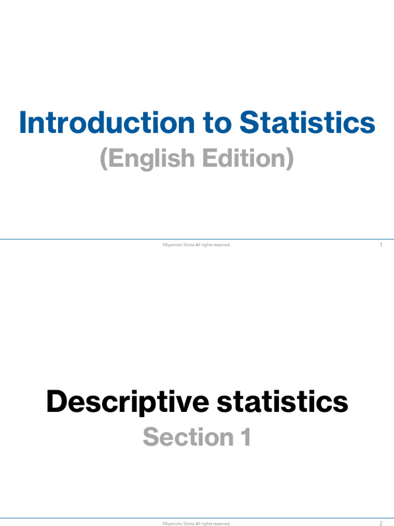 Lecture Slides Ver 1 Pdf Standard Deviation Variance