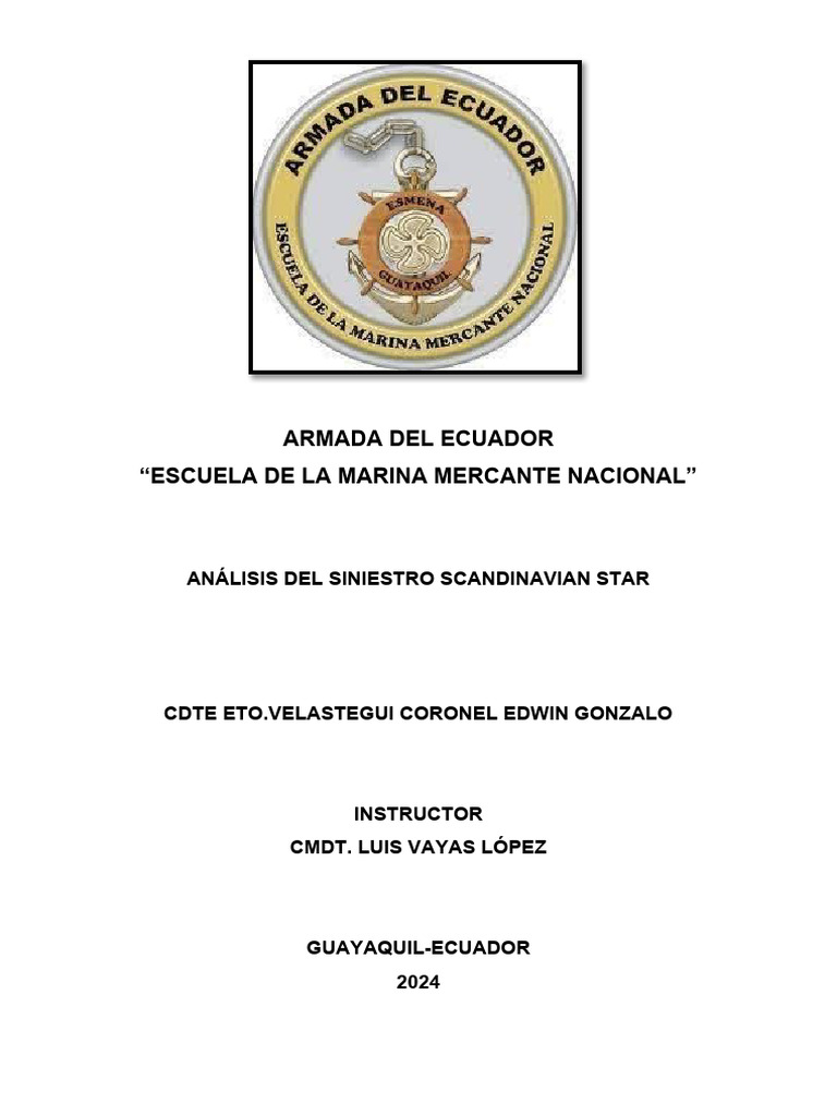 Analisis Del Siniestro Scandinavian Star 2 | PDF | Incendios