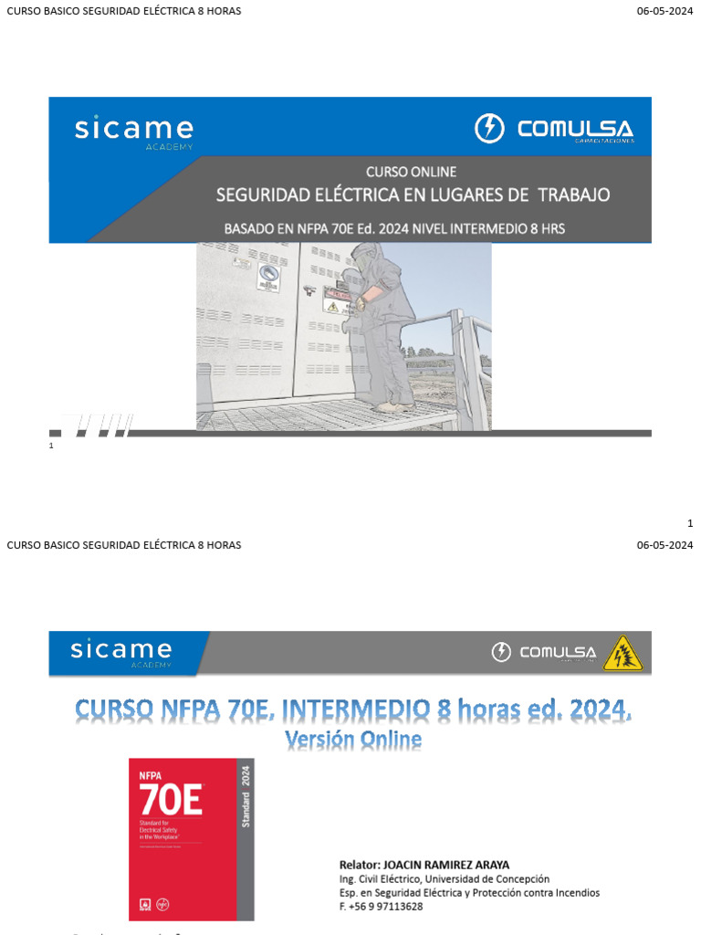Nfpa 70e Ed. 2024 Seguridad Eléctrica Cmc-Jra (Intermedio - Final Repositorio) | PDF ...