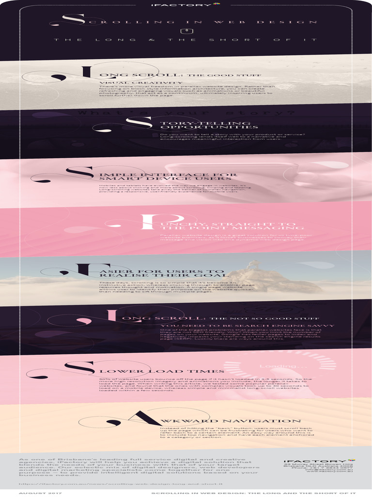 Long-Scrolling Web Design Insights | PDF | Web Design | Websites