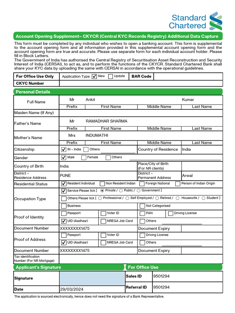 IN20240329002025 - CKYC Annexure | PDF | Identity Document | Applications Of Cryptography