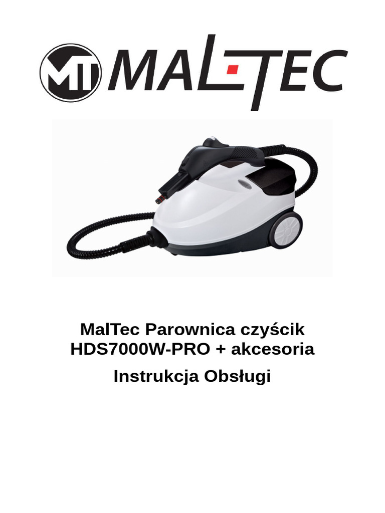 MalTec Parownica Czyścik HDS7000W-PRO | PDF