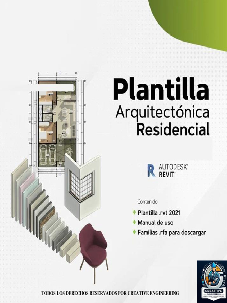 Plantilla de Revit Arquitectura - Residencial | PDF | Mueble | Autodesk ...
