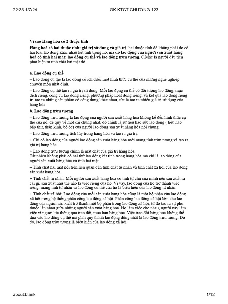 GK KTCT Chương 123 | PDF