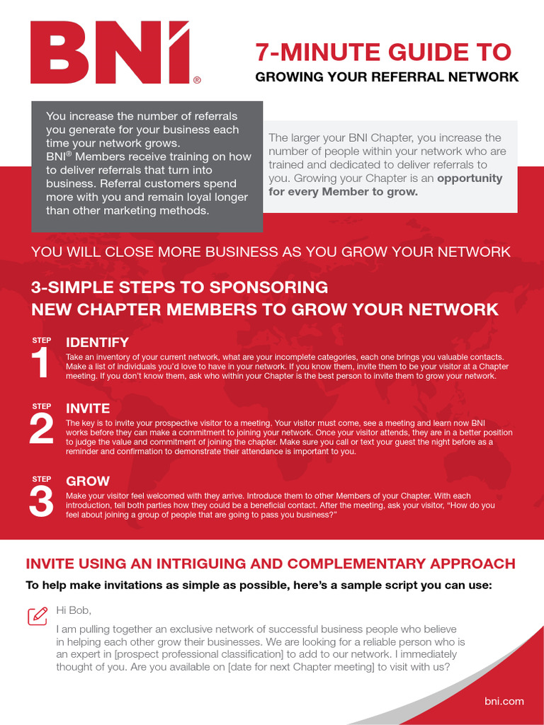 7 Minute Guide To Growing Your Referral Network | PDF | Business | Law