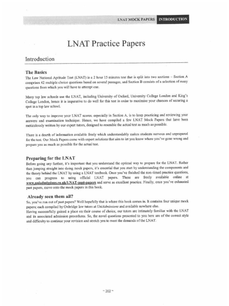 LNAT Practice Papers | PDF