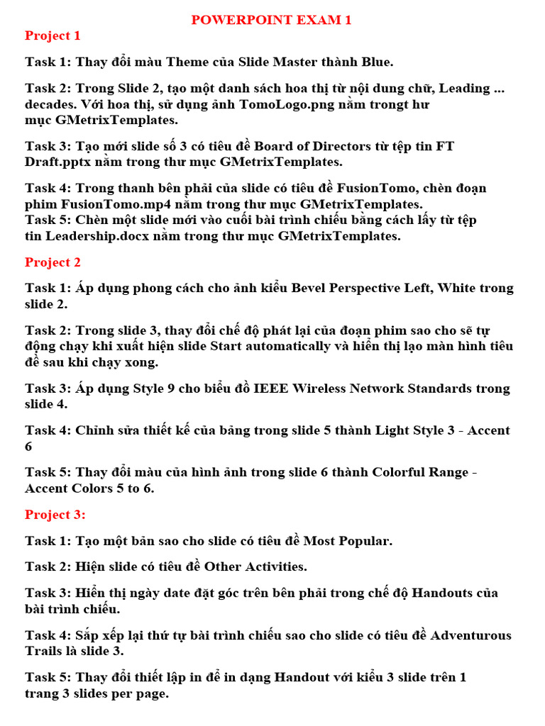 Powerpoint Exam 1 (Mos) | PDF