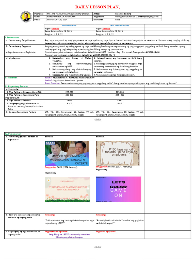 Week 4 - DLL - Asuncion | PDF