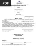 NLC Parental Consent Form Learning Camp Registration Template | PDF ...
