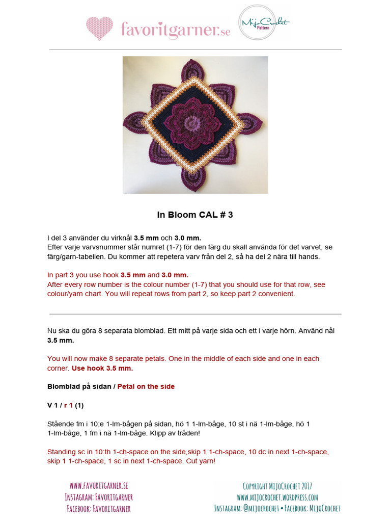 In Bloom CAL # 3: Petal On The Side r1 | PDF
