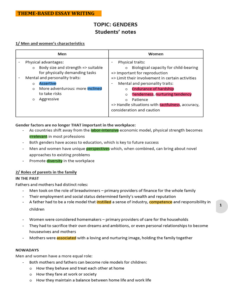 12 Genders | PDF | Family | Gender