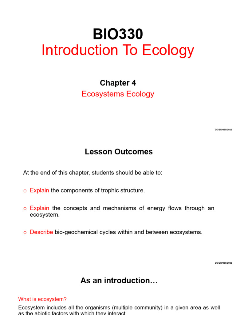 Chapter 4 (Part 1 and 2) | PDF | Food Web | Ecosystem
