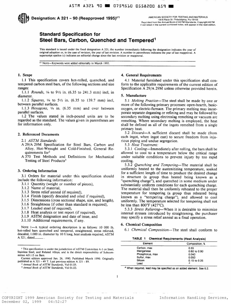 ASTM A321 Standard Overview | PDF | Politics | Law