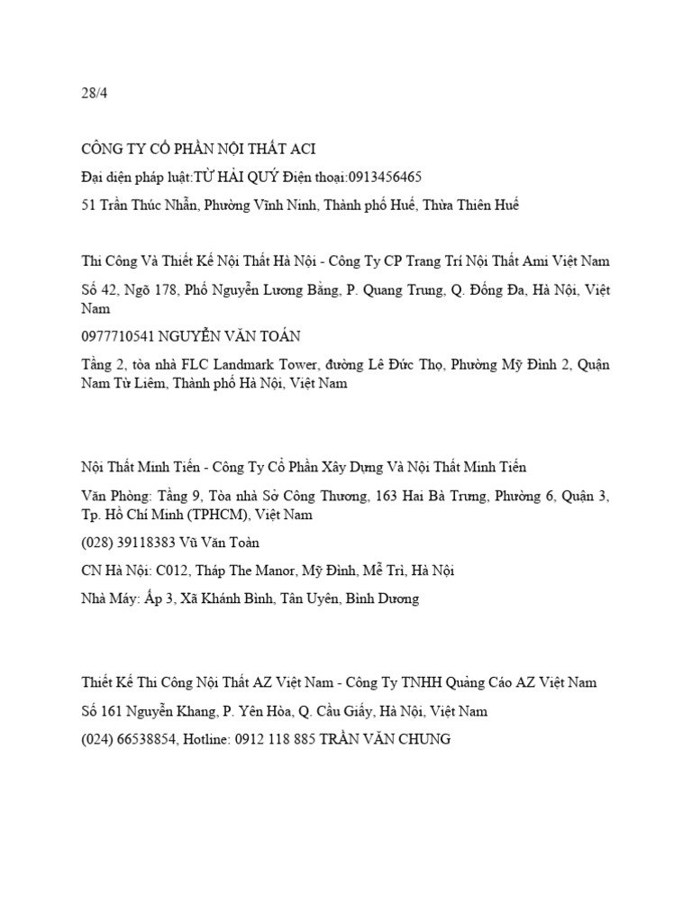 Tài liệu công ty | PDF