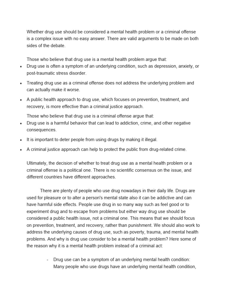 Drug | PDF | Substance Abuse | Mental Disorder