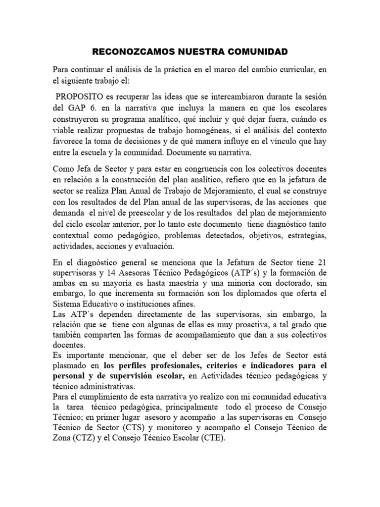Reconozcamos Nuestra Comunidad | PDF | Plan de estudios | Aprendizaje