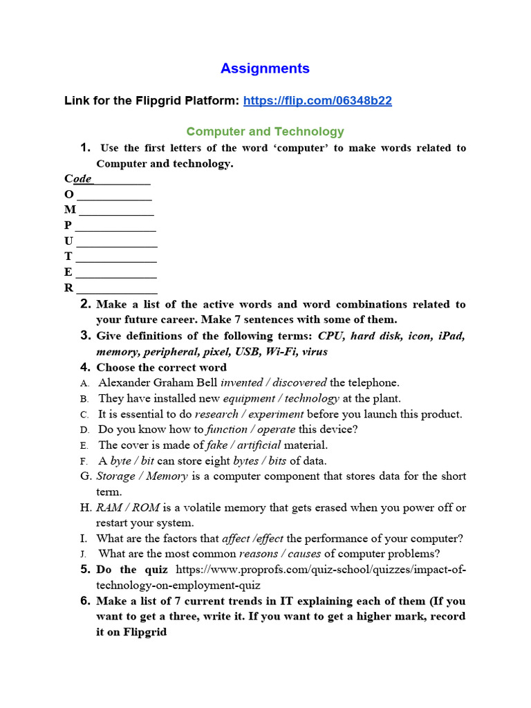 English For Career Development | PDF | Computer Data Storage | Information Technology