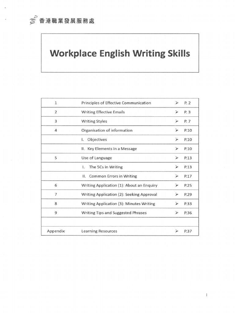 Handout - Basic English Writing | PDF