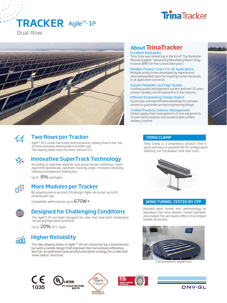 En Datasheet TrinaTracker Agile1P 210827 | PDF