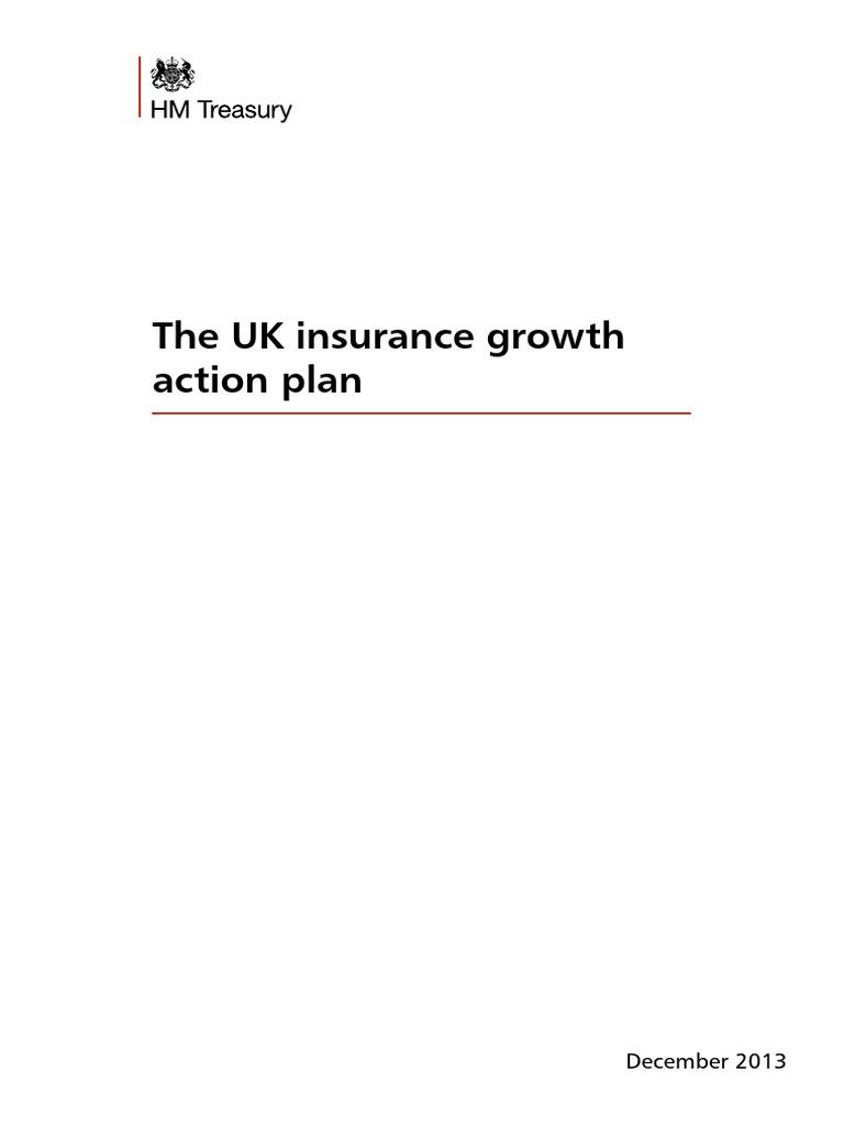 The UK Insurance Growth Action Plan | PDF | Insurance | Pension