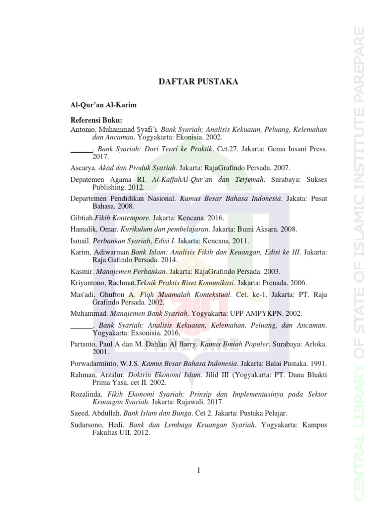 Pemahaman Riba dan Bunga Bank Syariah | PDF