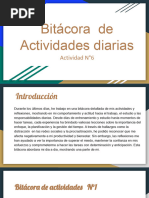 Bitácora Diaria de Actividades | PDF