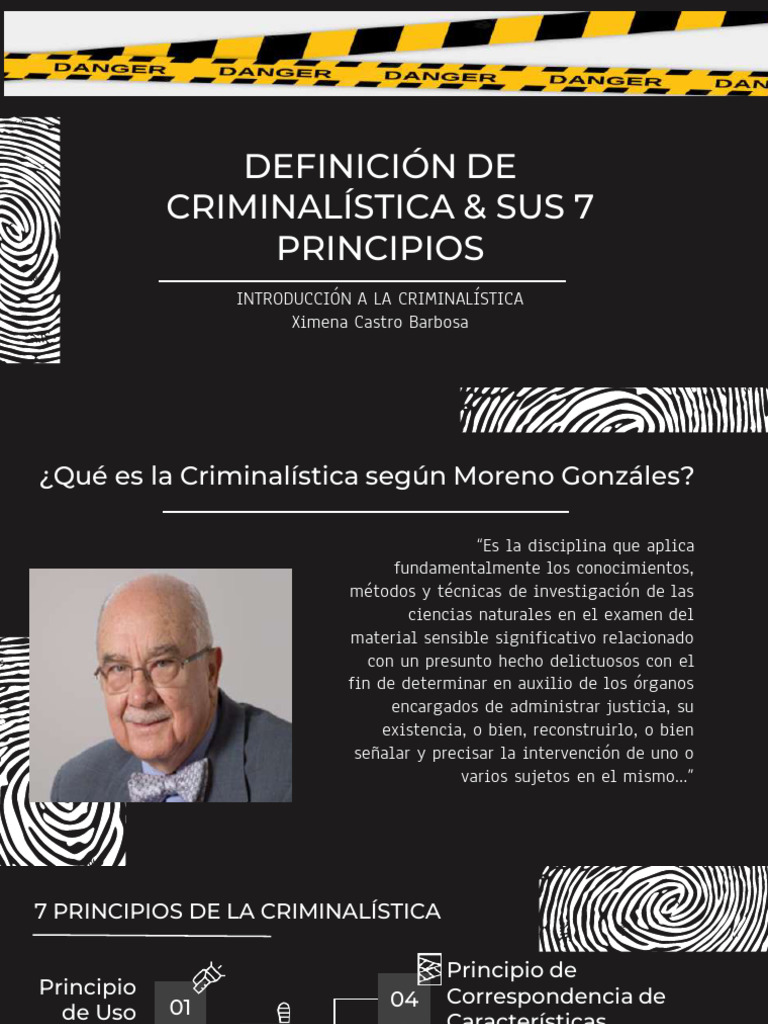 Definición de Crimi y Sus 7 Principios | PDF | Ciencia forense ...