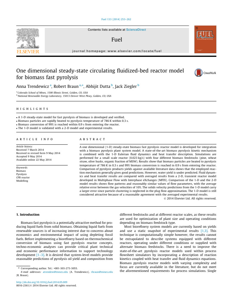 One Dimensional Steady-State Circulating Fluidized-Bed Reactor Model ... One Dimensional Steady-State Circulating Fluidized-Bed Reactor Model ...