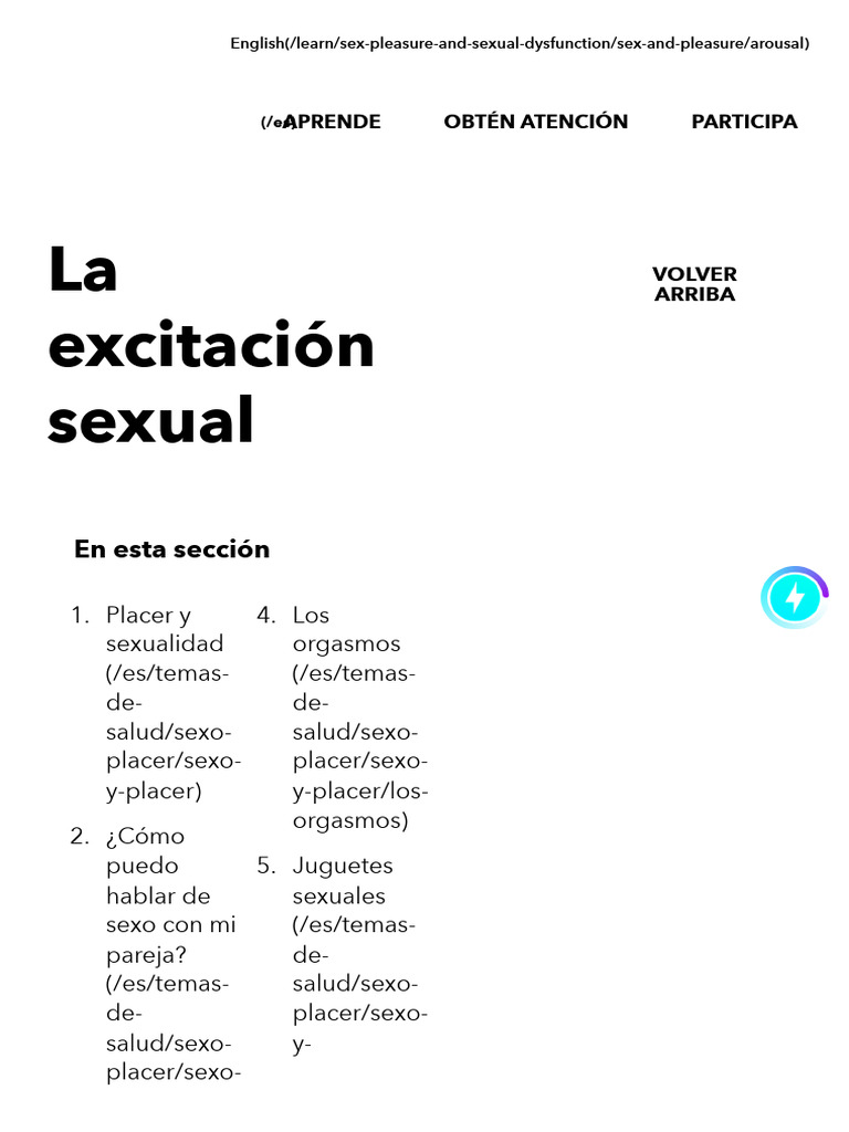 La Excitación Sexual | PDF | La sexualidad humana | Clítoris