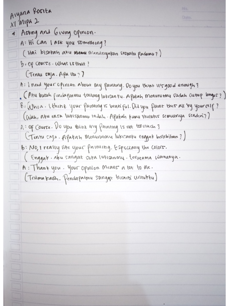 Alyana Rosita (B.Inggris) XI MIPA 2 (1) 2 | PDF