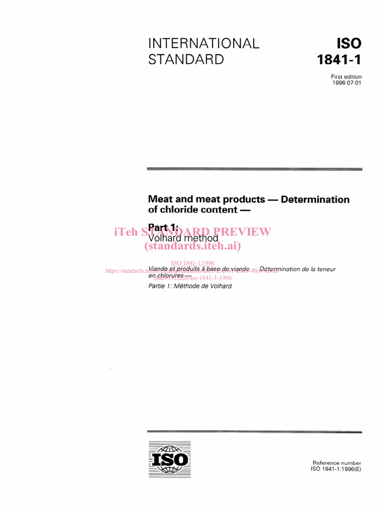 Iso 1841 1 1996 | PDF | International Organization For Standardization ...