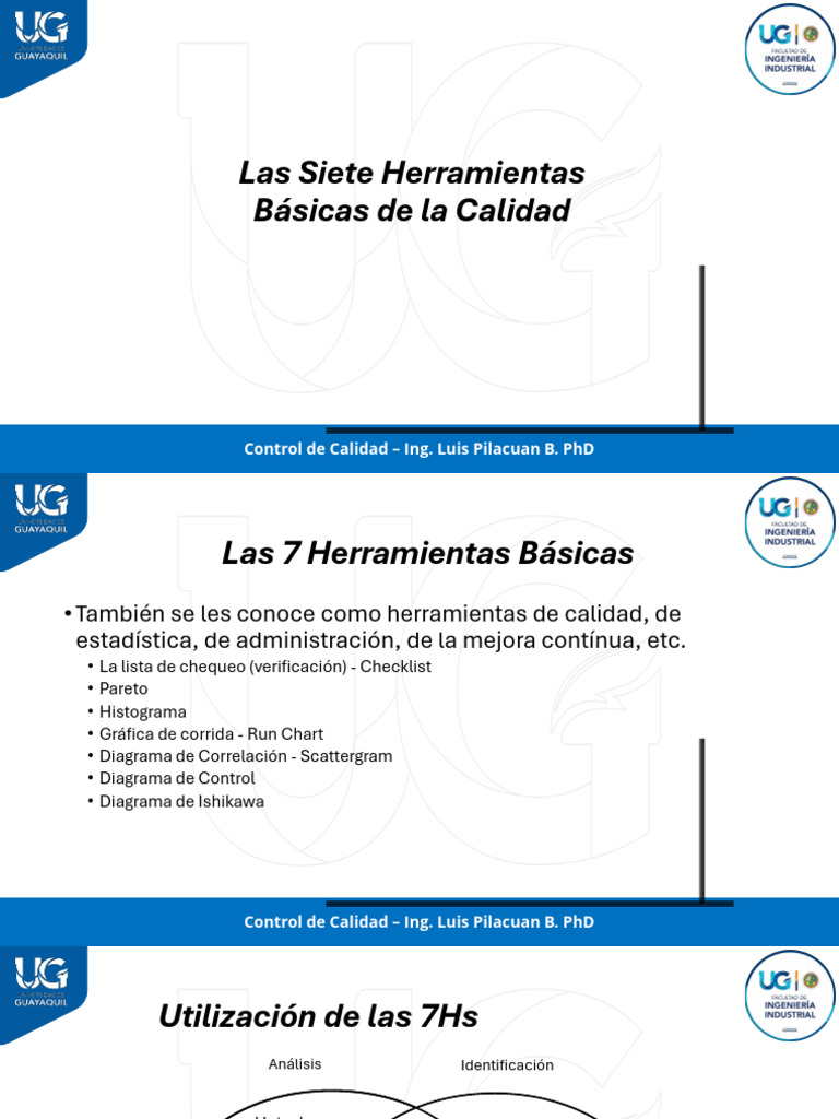 Herram Calidad | PDF | Histograma | Información