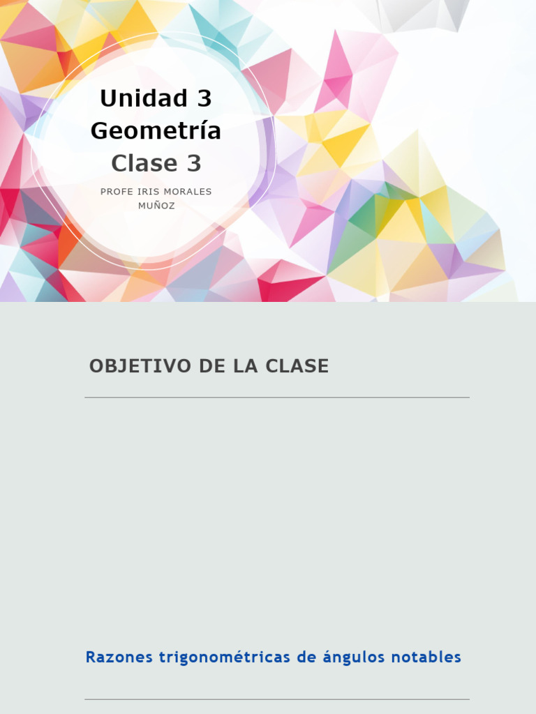 Clase3-Angulos Notables | PDF
