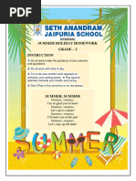 Holiday Homework UKG | PDF