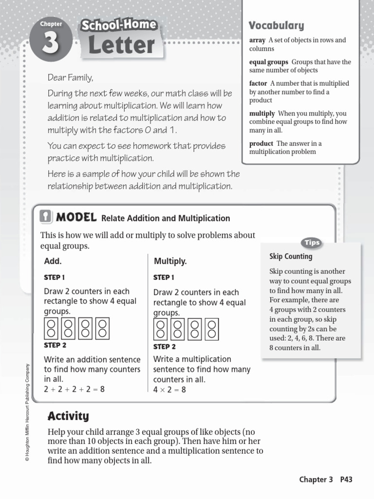 Chapter 3 Understand Multiplication | PDF | Multiplication | Mathematics