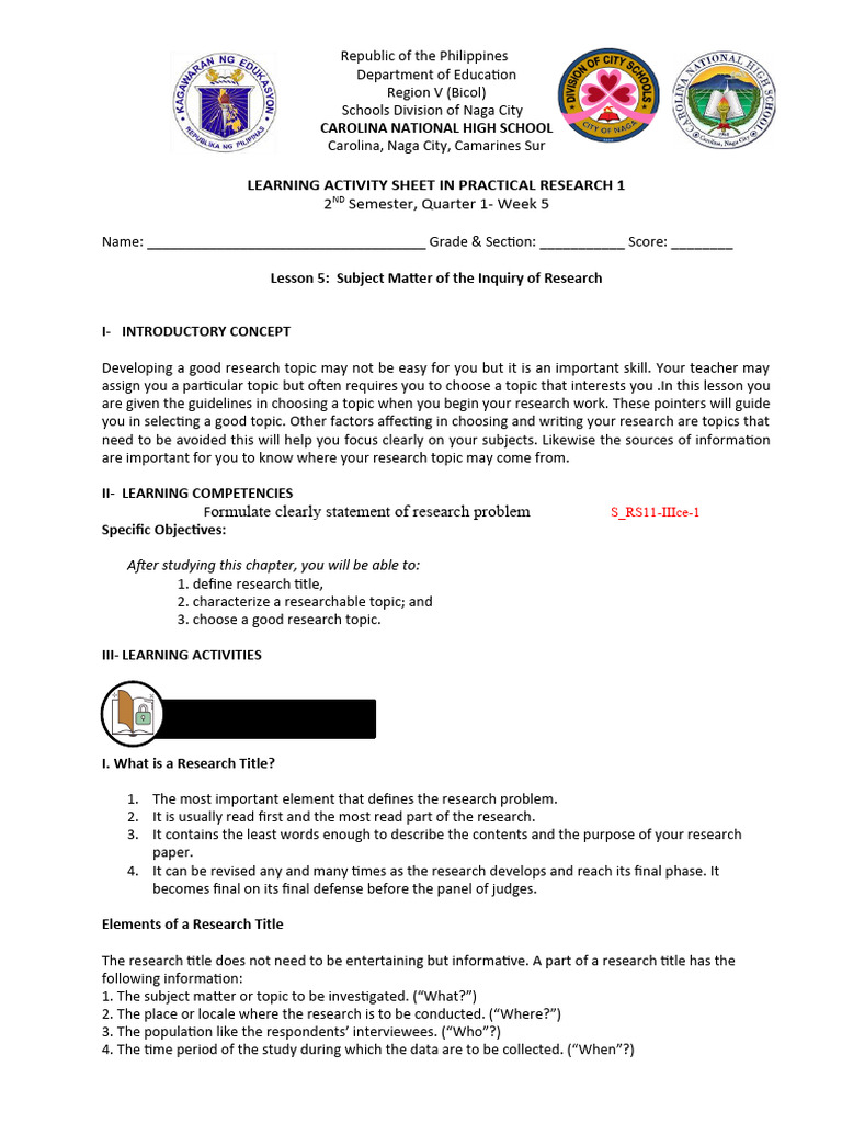 Week 5 - Las - PR1 | PDF | Information | Cognition