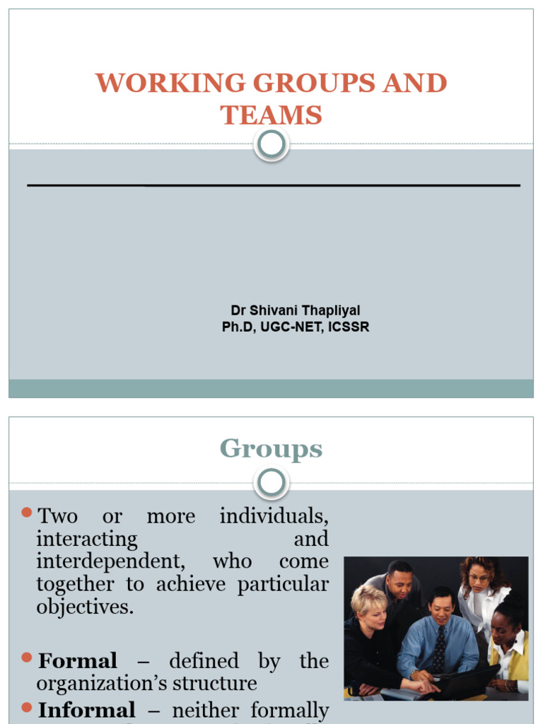 M3 Working in Groups and Teams | PDF | Group Cohesiveness | Behavioural ...