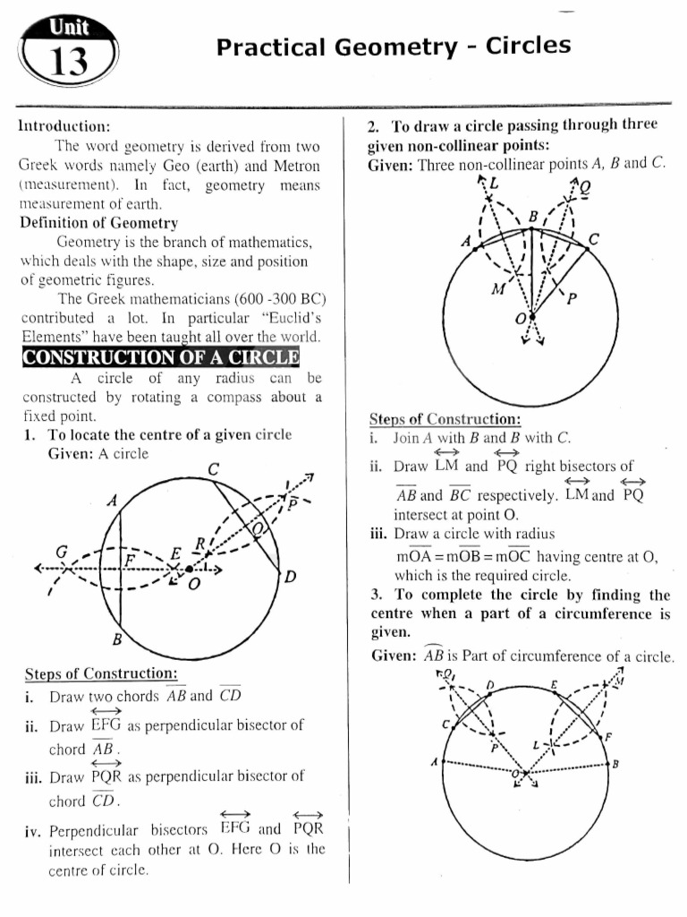 10class Math Unit 13 (13.1) | PDF