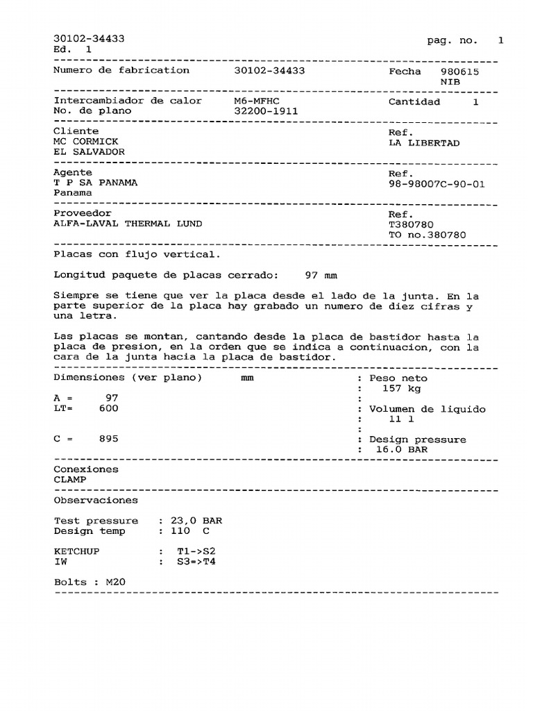 Parts List and Drawings | PDF